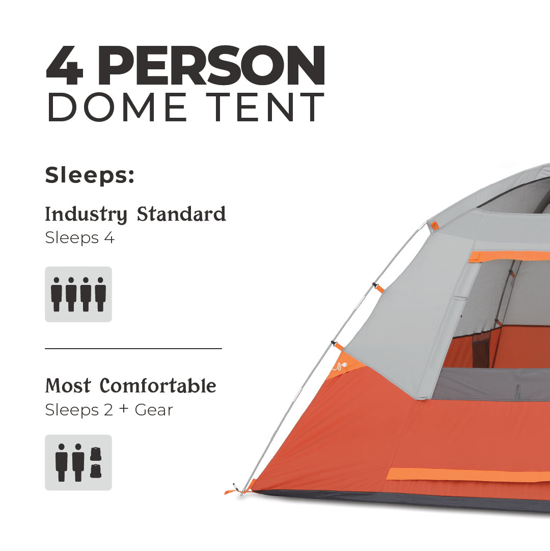 4 Person Dome Plus Tent 8' x 7' – Core Equipment