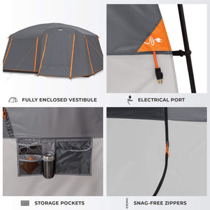 10 Person Family Cabin Tent + Full Rainfly | CORE Equipment – Core ...
