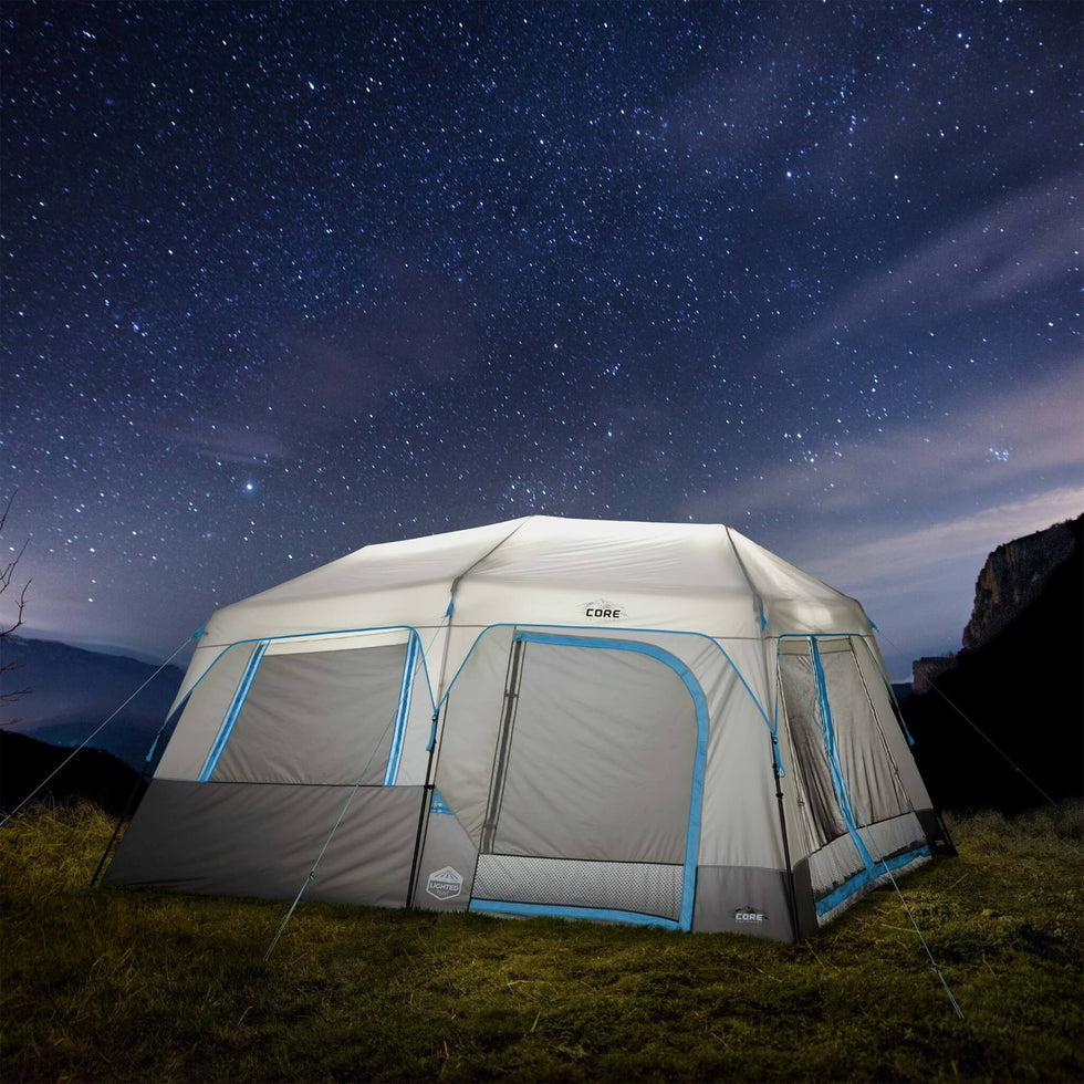 10 Person Lighted Instant Cabin Tent – Core Equipment
