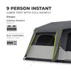 9P Instant Cabin Tent with Full Rainfly | Core Equipment