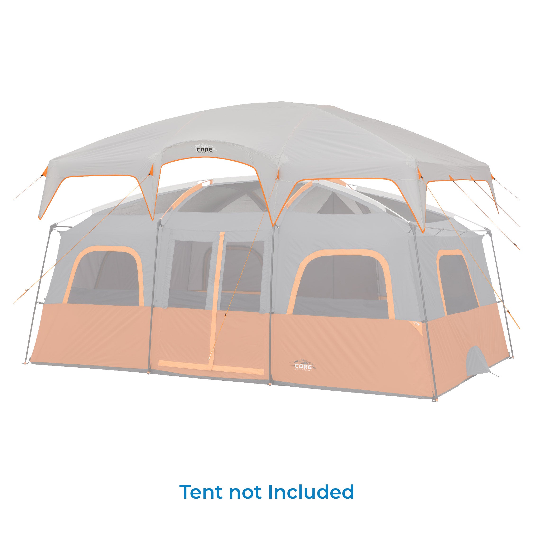 12 Person Straight Wall Cabin Tent Rainfly – Core Equipment